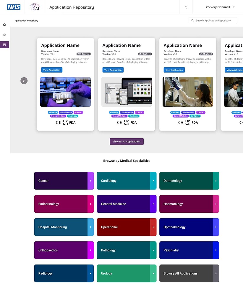 AIDE Application Store Designs - London AI Centre - openhealthhub.org